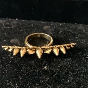 unknown | Jewelry | Gold Statement Ring With Spikes | Poshmark